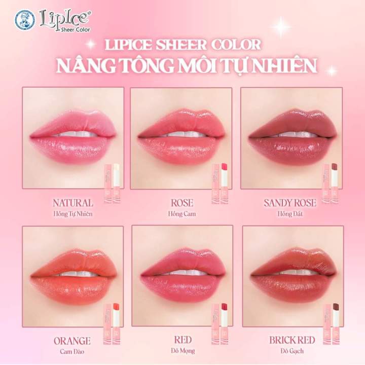[ CÓ QUÀ KÈM ] Son Dưỡng Môi Có Màu Lipice Sheer Color TONE UP Your ...