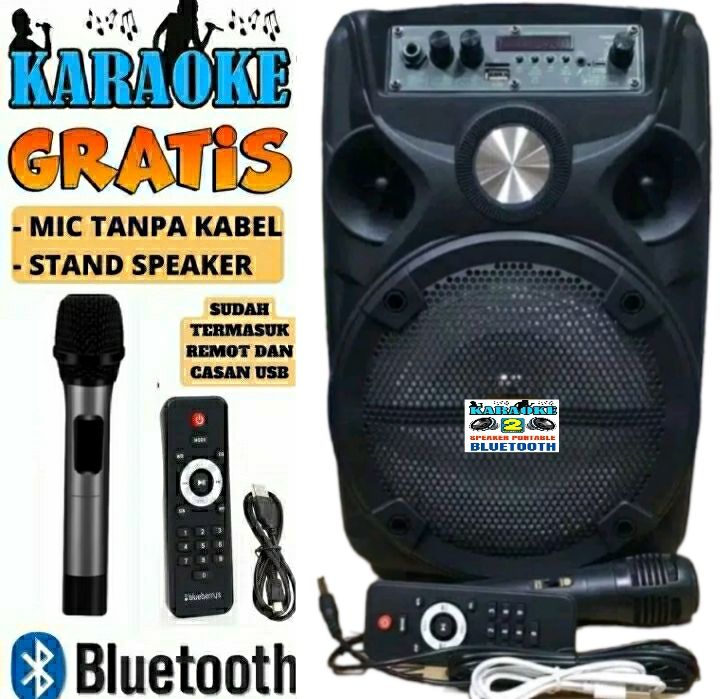 PALING BESAR UKURAN 8.8INC!!!!!!!!!!!!!!!!!!Speaker Bluetooth Mkc 8 ...