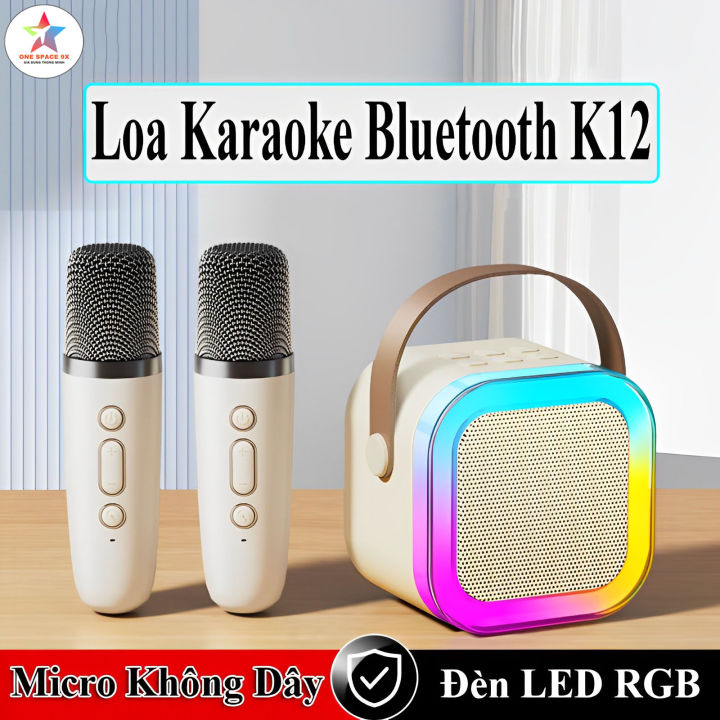 loa bluetooth hát karaoke mini Kèm 2 Míc Không Dây, Thiết Kế Nhỏ Gọn ...