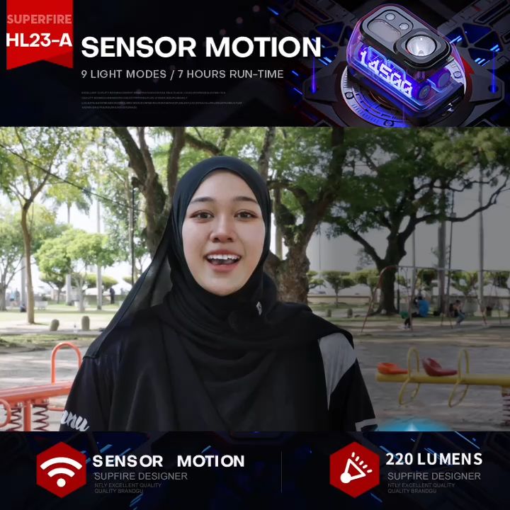 Superfire HL23-A LED Lampu suluh kepala terang boleh dicas semula ... Superfire HL23-A LED Lampu suluh kepala terang boleh dicas semula ...