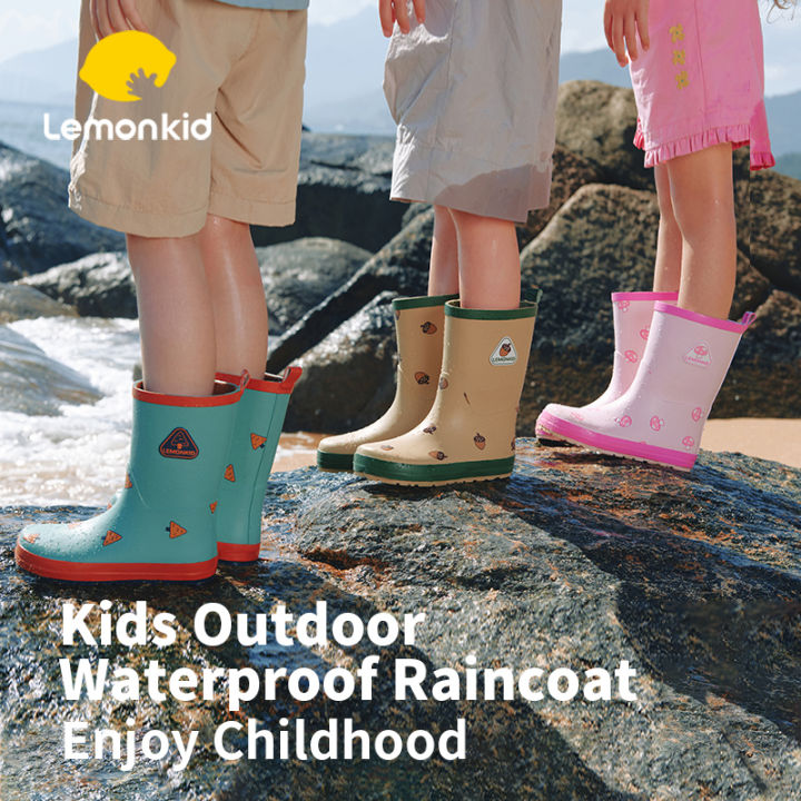 Lemonkid Children's Waterproof Rainboots Rubber Flexible Rain Shoes ...