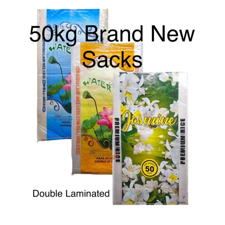 50kg Double Laminated-New Sacks-Many Designs | Lazada PH