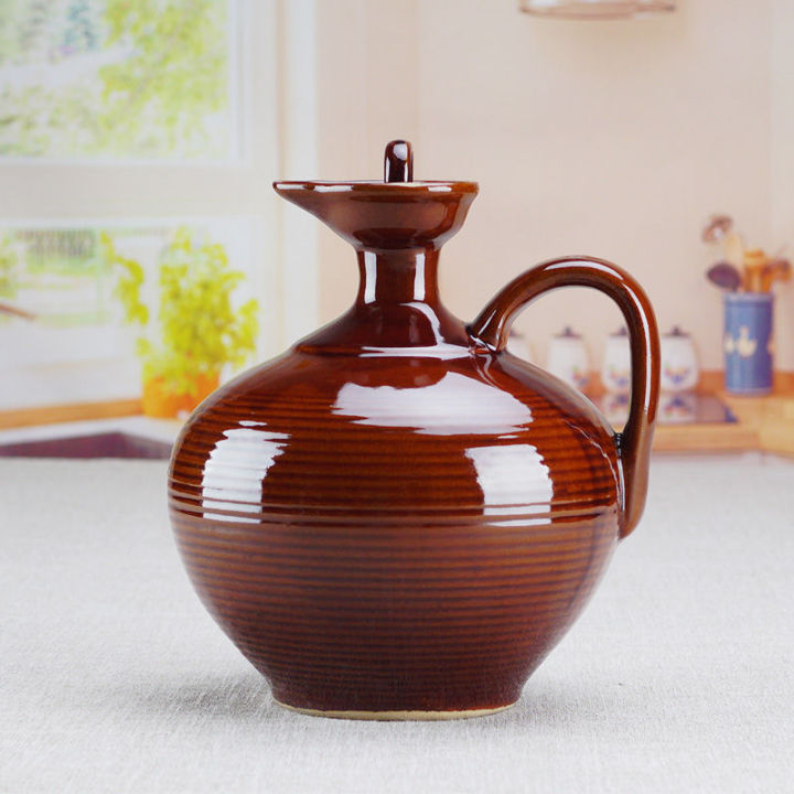Small Wine Pot Wine Jar Ceramic Clay Wine Jar Household White Wine ...