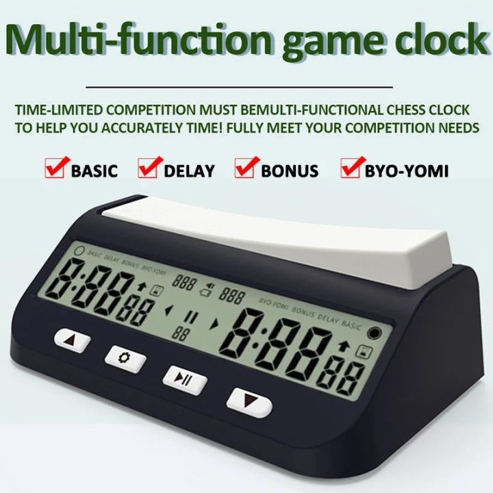 Digital Chess Timer Professional Chess Clock Multifunctional Digital Watch Accurate Count Up ...