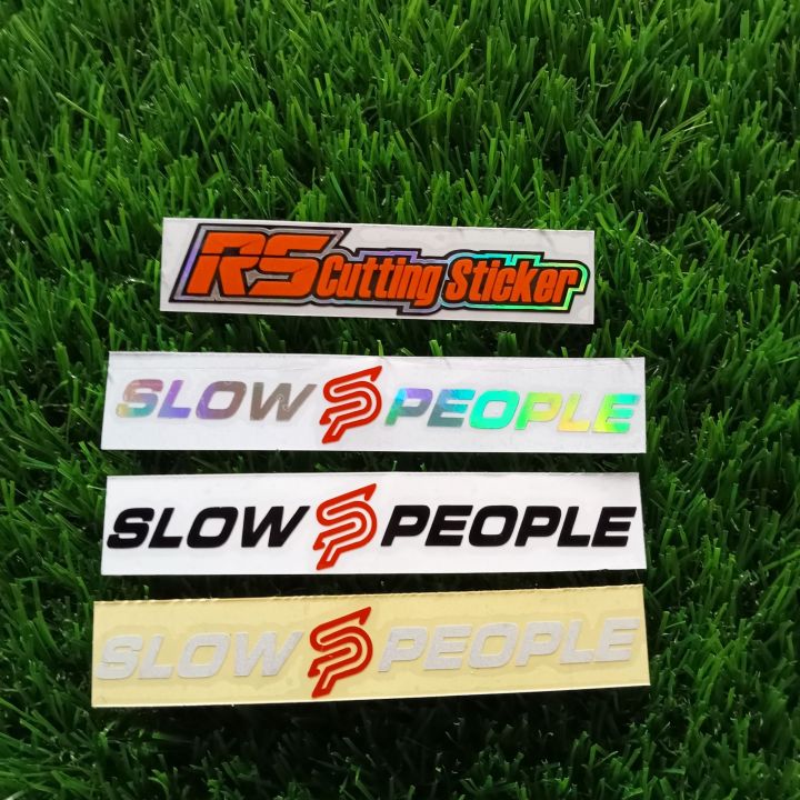 sticker slow people sticker cutting | Lazada Indonesia