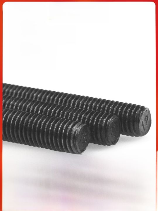 Blackened Standard Grade 12.9 Screw Rod Tooth Bar Threaded Rod M6/12/14 ...