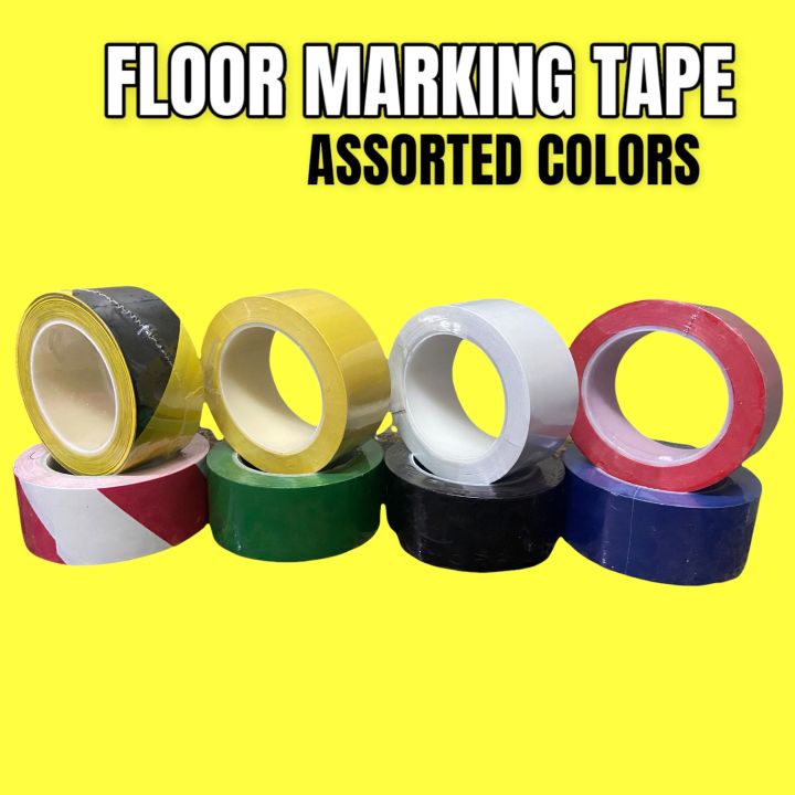 PVC FLOOR MARKING / WARNING TAPE (Assorted Colors)48mmx33m | Lazada PH