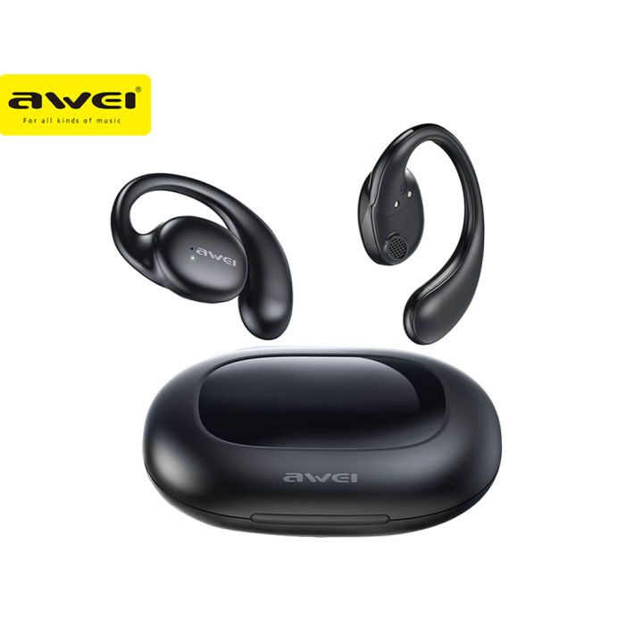 Awei T80 Air Conduction Earbuds Bluetooth Ear Hook Headset Touch ...