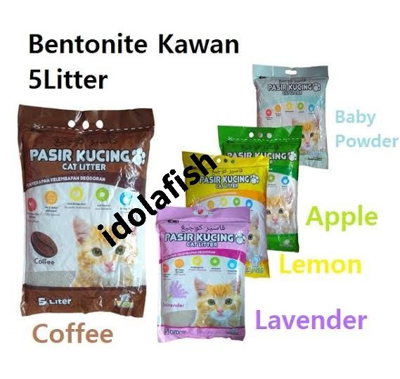 pasir kawan 5 liter pasir kucing gumpal wangi dengan berbagai aroma ...