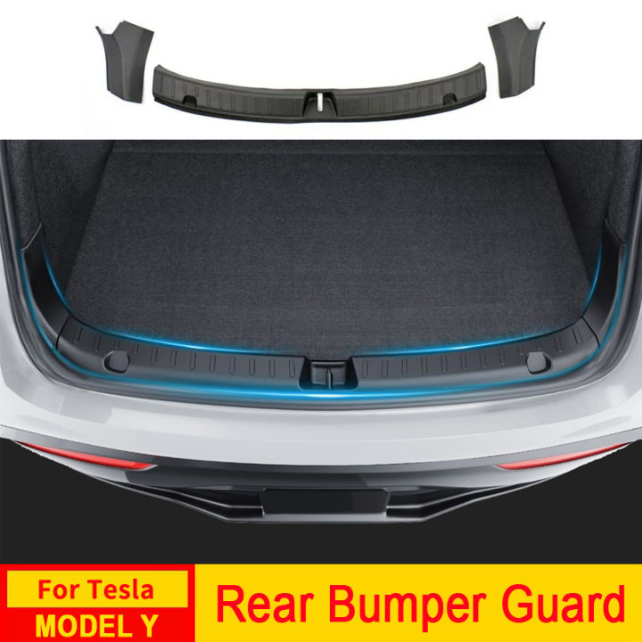 Tesla Model Y Bumper Guard Tesla Model Y Rear Bumper Guard – TPE ...