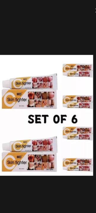 SET 6PCS 8G 15G 35G Original MD Skin Fighter Cream | Lazada PH