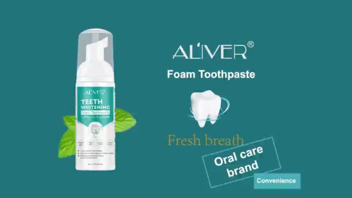 『BUY 1 TAKE 1』ALIVER Teeth Whitening Mousse Toothpaste Remove Plaque ...