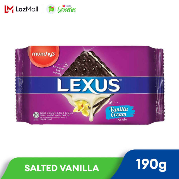 Munchy's LEXUS SALTED VANILLA SANDWICH 190gm | Lazada