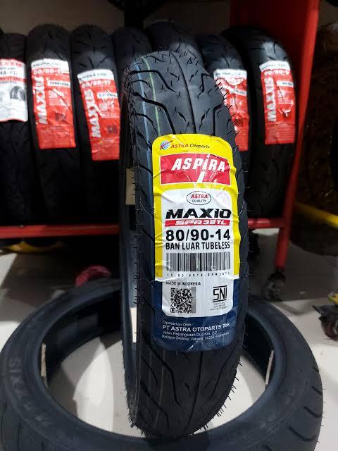 (PRODUKSI BARU) Ban Luar Aspira Maxio Tubeless 80/90-14 SPR38TL Ban Depan Matic | Lazada Indonesia
