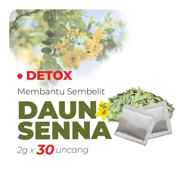[SG Seller] (30 Uncang) 2g 100% Original Teh Daun Senna Asli / Original ...