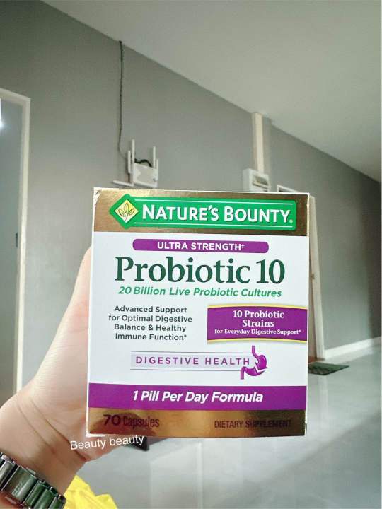 Nature's Bounty Ultra Strength Probiotic 10, 70 Capsules | Lazada.co.th
