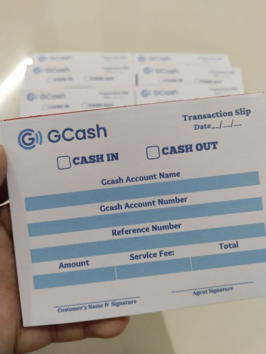 gcash transaction slip/form | Lazada PH