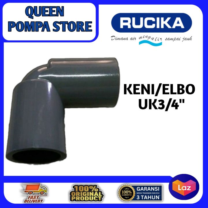 KENI/ELBO RUCIKA UKURAN 3/4 inch atau Keni/Elbo 3/4 inch Rucika ...