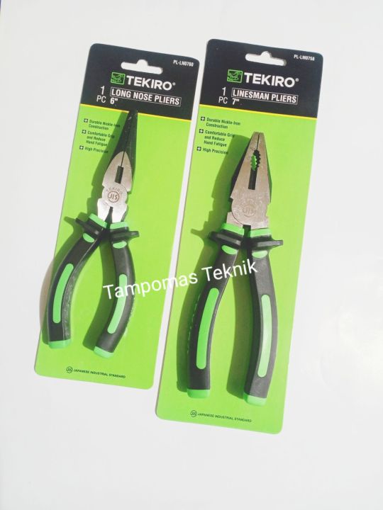 Paket Tang Kombinasi 7" Tekiro Tang Lancip 6" Tekiro Tang Set 2bh ...