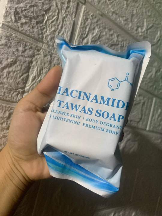 Niacinamide Tawas Soap ORIGINAL Tangal BO at amoy sa paa (whitening ...