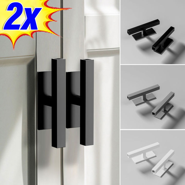 YESPERY 2PCS Window Cabinet Drawer Handles Self-adhesive Door Wardrobe ...