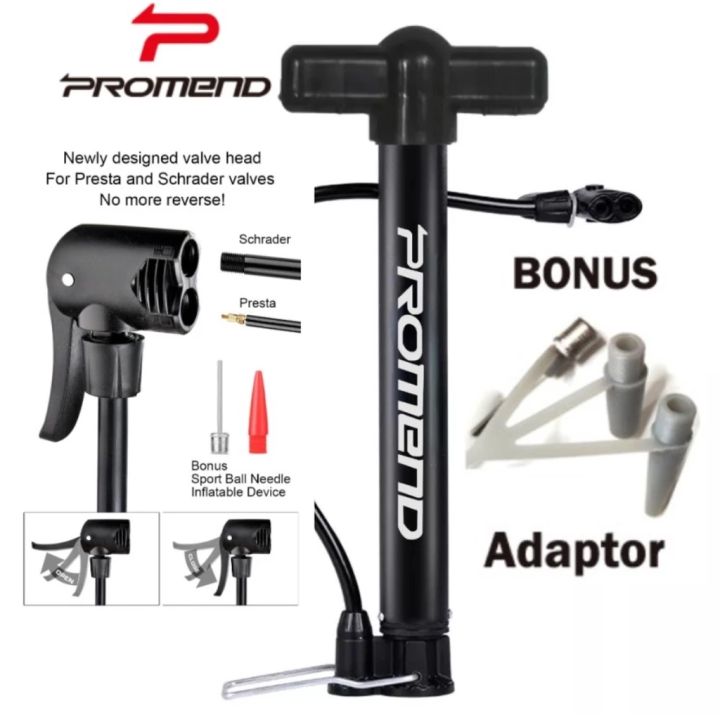pompa sepeda promend po2 120 psi alloy pentil schrader dan presta pompa pentil sepeda fixie pompa ban sepeda motor mobil Lazada Lazada Indonesia
