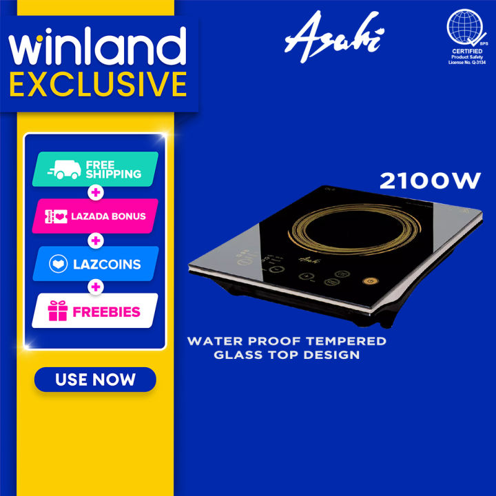 Asahi by Winland Electric Induction Stove Induction Cooker with Pot IS ...
