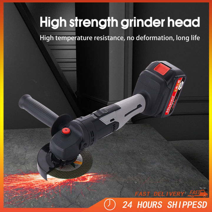 MUWEI Original 6.0Ah Cordless Angle Grinder Angle Cutting Polishing ...