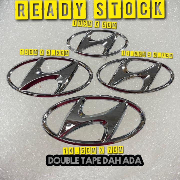 emblem hyundai chrome hyundai emblem chrome | Lazada