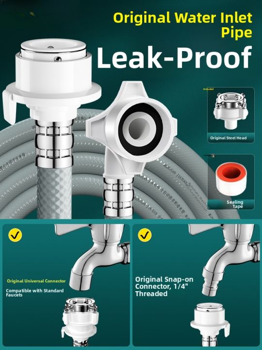 Automatic Washing Machine Water Inlet Extended Hose Connector Pipe ...