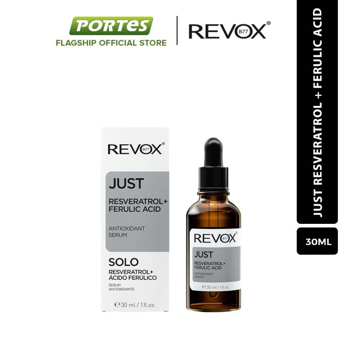 REVOX B77 JUST Resveratrol + Ferulic Acid Antioxidant Serum (30ml) | Lazada