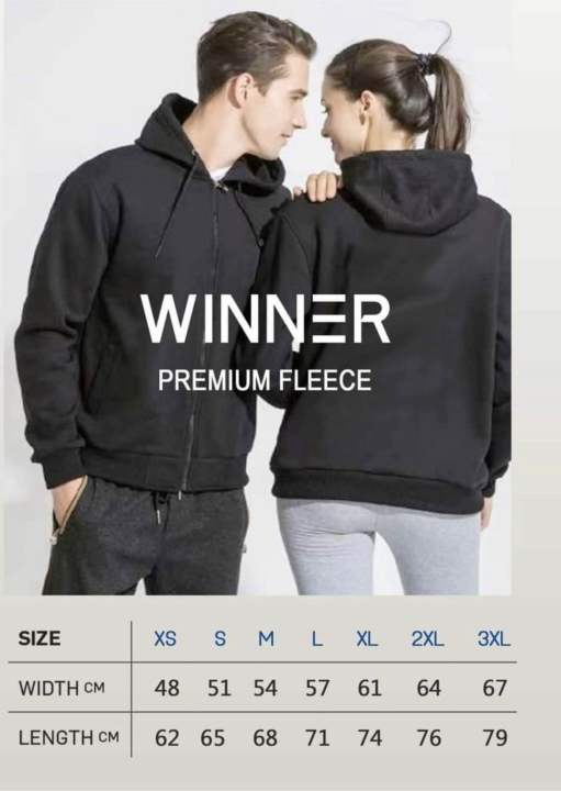 Winner Fleece Full Zip Hoodie | Lazada PH