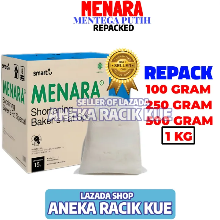 Mentega Putih Menara Shortening 1 KG Repack | Lazada Indonesia
