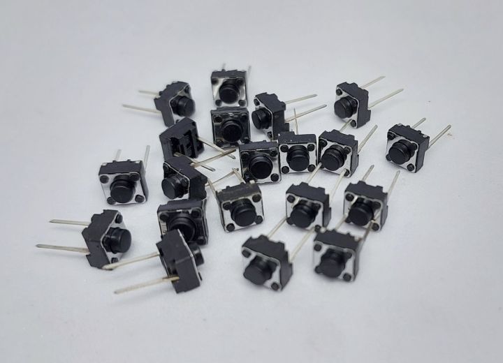 (จำนวน 20 ชิ้น) Micro switch button ไมโครสวิตซ์ กดติดปล่อยดับ 6x6x5mm ...