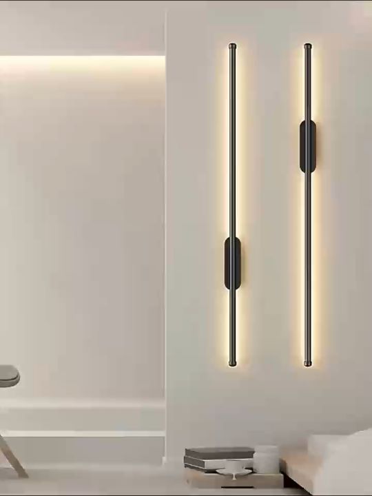 Nordic Style Tricolor Wall Light Moder Led Strip Wall Lamps for Living ...