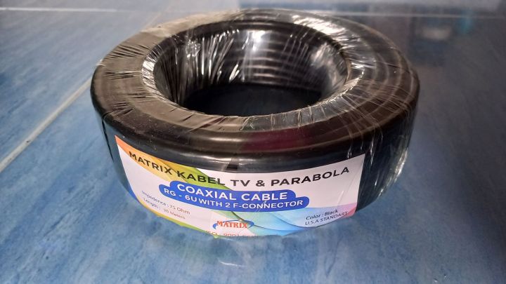 KABEL PARABOLA/ANTENA MATRIX RG 6 PANJANG 20 METER | Lazada Indonesia