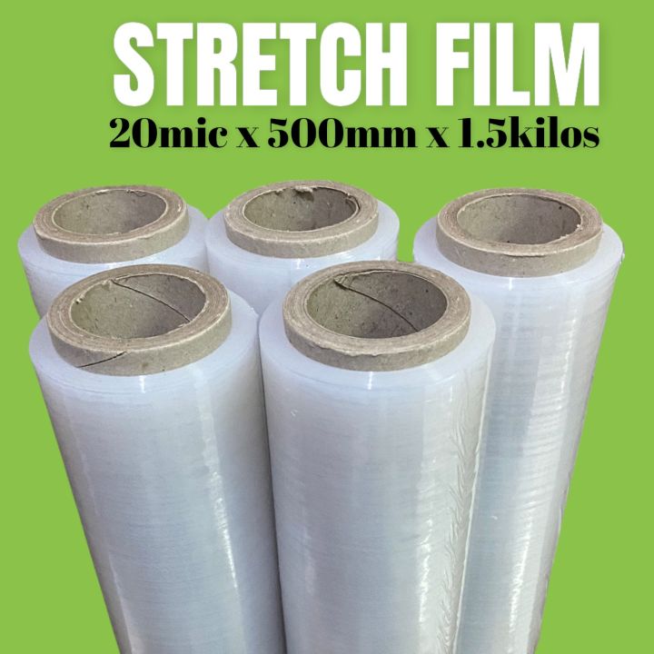 STRETCH FILM / JACK WRAP 20” INCHES X 20 MICRONS X 1.5KG | Lazada PH
