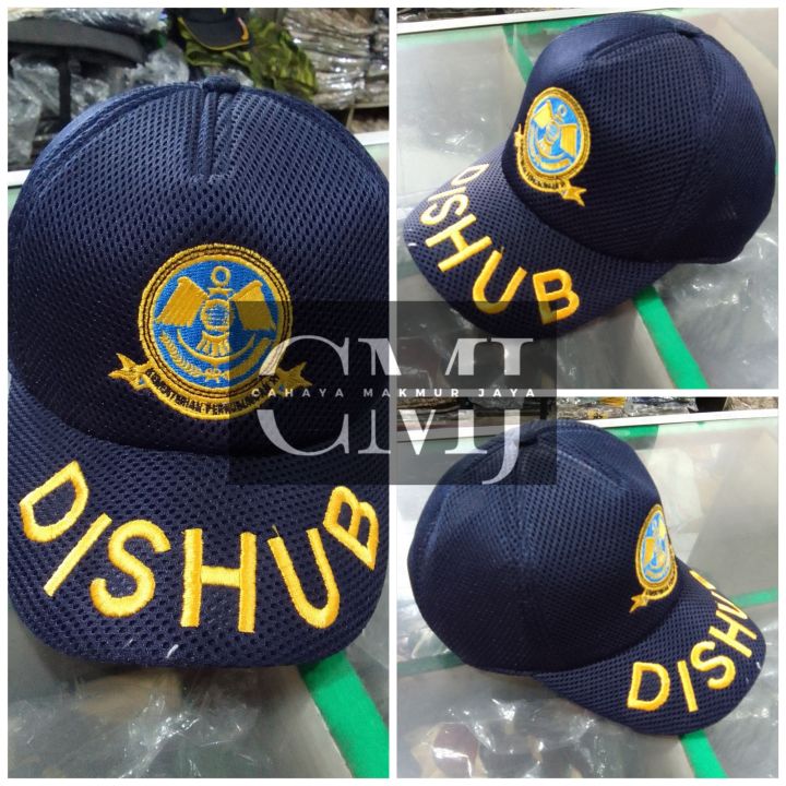 topi logo kementrian dishub biru Dongker - topi Logo dishub | Lazada ...