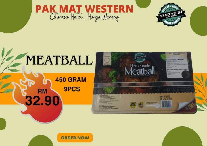 Meatball Pak Mat Western READY STOCK!!! | Lazada