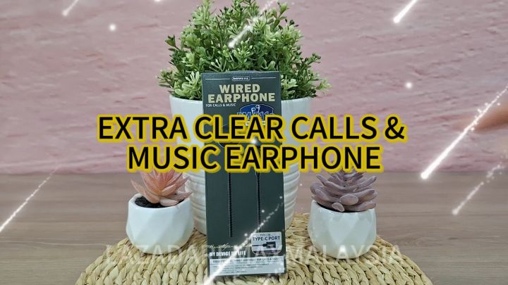 Fon Telinga REMAX OFFICIAL Powerful Bass Wired Digital Type C Flat In ...