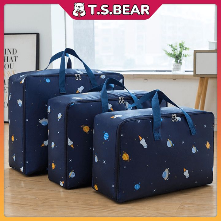 Extra Large Storage Bag Clothes Quilt Blanket Organizer Bag Toto Beg ...