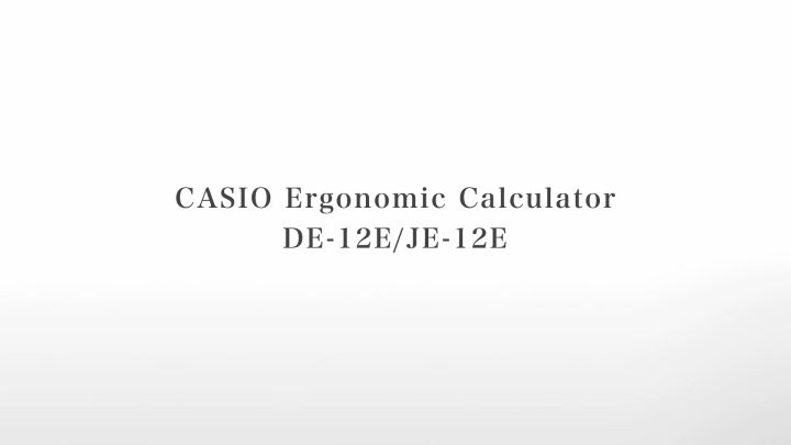 Casio Calculator เครื่องคิดเลข คาสิโอ รุ่น DE-12E-WE แบบถนอมสุขภาพ ข้อมือและนิ้ว 12 หลัก สีขาว ...