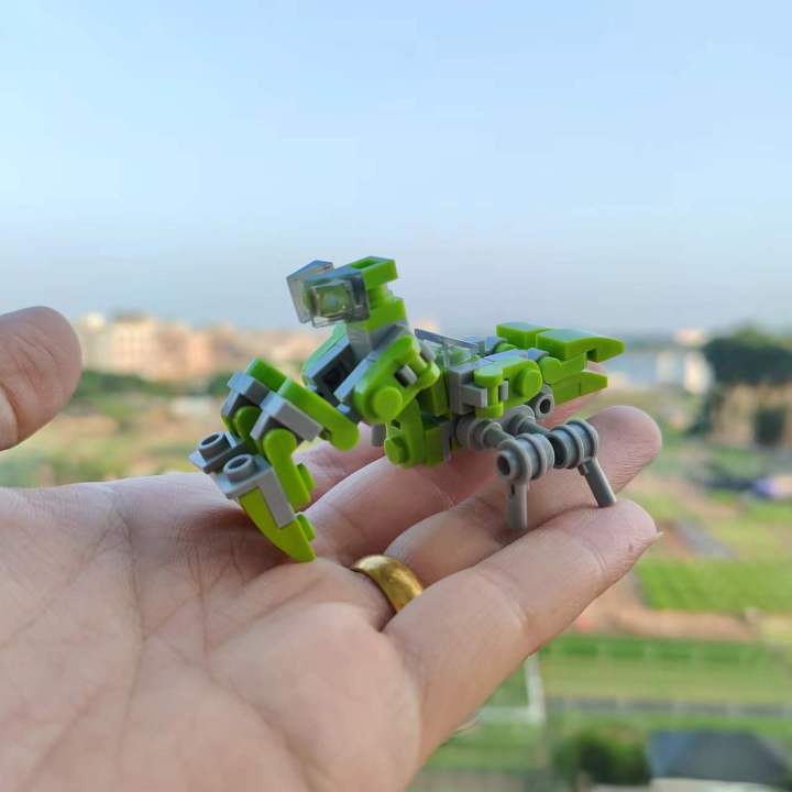 [Mantis Robot] Free Deformation Wing Fence Mech MOC Building Blocks ...