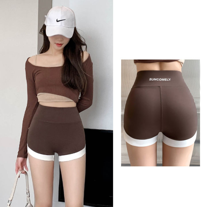 Dachao Fitness Yoga Shorts Running Cycling Sports Anti Coil Ladies