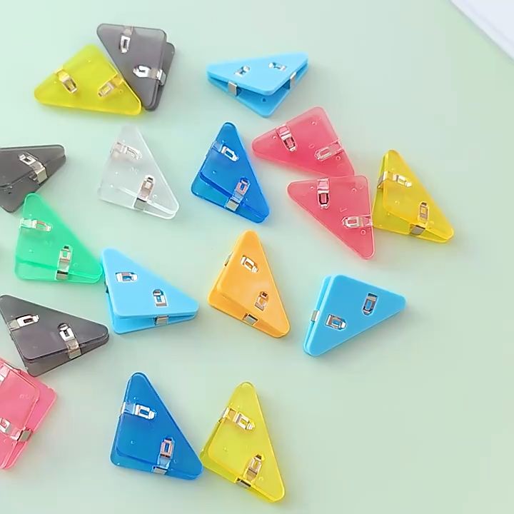 Colourful Cute Triangle Paper Clip/Memo Clip/Binder Clip/Document ...