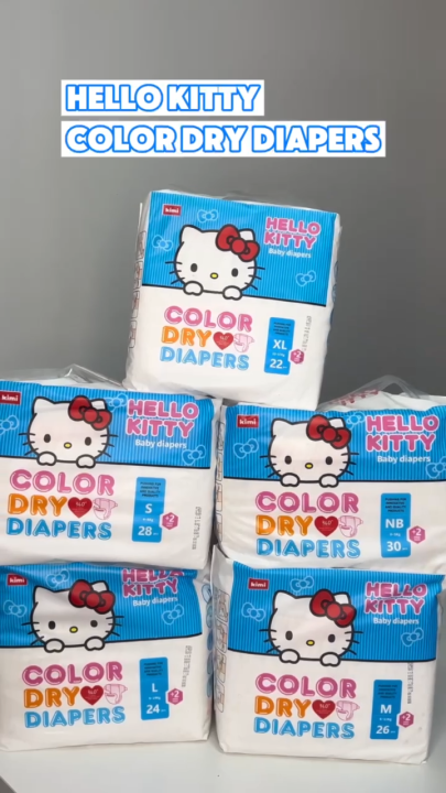 Hello Kitty CLASSIC Baby Diapers (NB - XL) – ultra-thin, dry ...