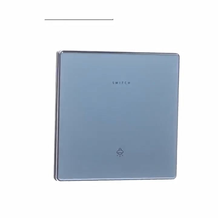 Wall switch tempered glass panel 110v-250v tempered glass panel switch ...