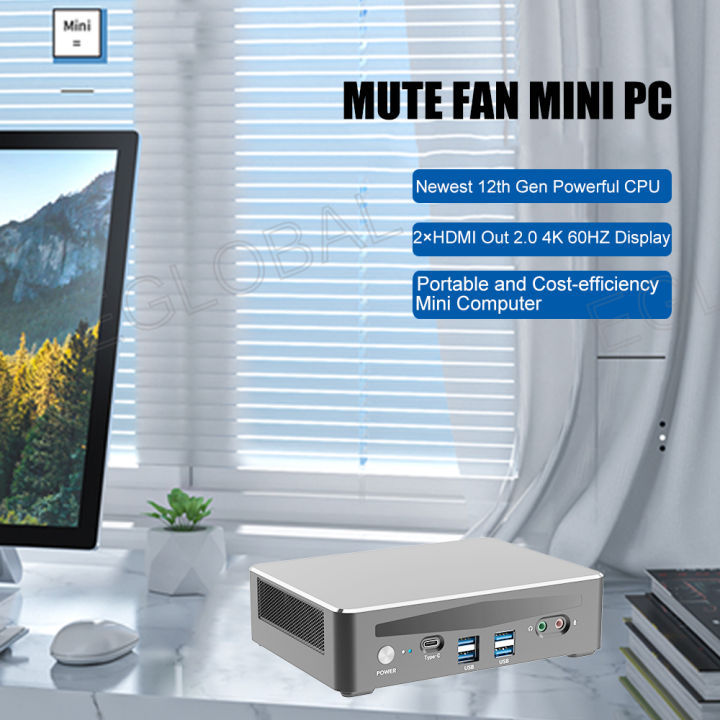 Eglobal Gaming Mini PC 12th Gen Intel Core I5-1240P I7-1260P/12700H I9-12900H Max 64G DDR4 1TB ...