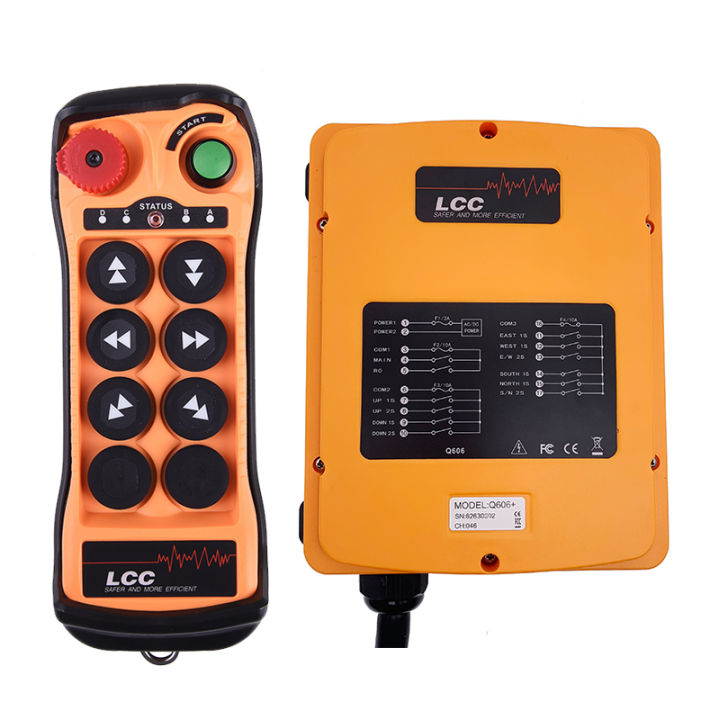 LCC Q606 Industrial Radio Control Crane Lift Remote Control Hoist ...