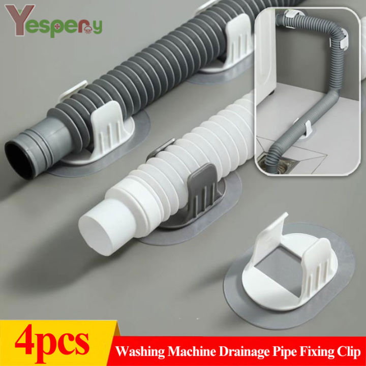 YESPERY 1/2/4PCS Self-adhesive Adjustable Washing Machine Drainage Pipe ...